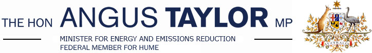 Angus Taylor - Federal Member for Hume