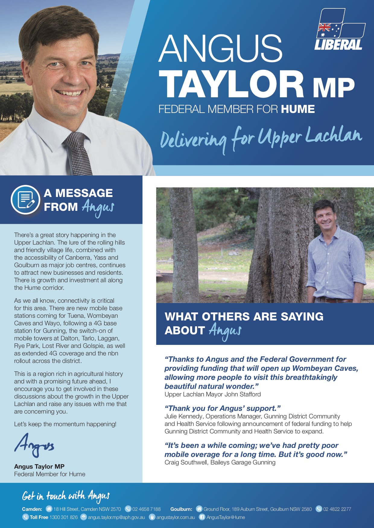 What's happening in the Upper Lachlan | Angus Taylor - Federal Member ...